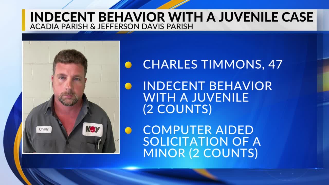 Iota man arrested, charged with underage sex crimes – KLFY.com