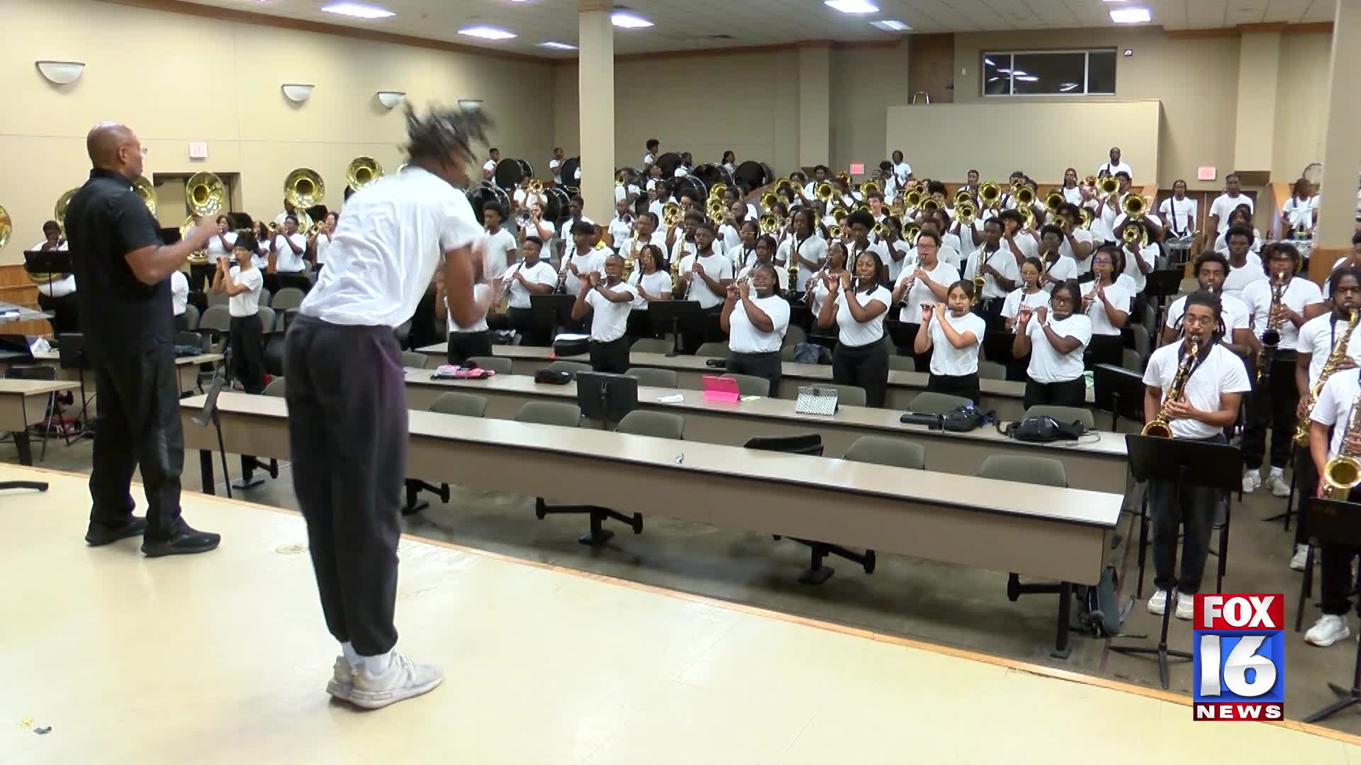 UAPB marching band prepares for performance at War Memorial Stadium ...