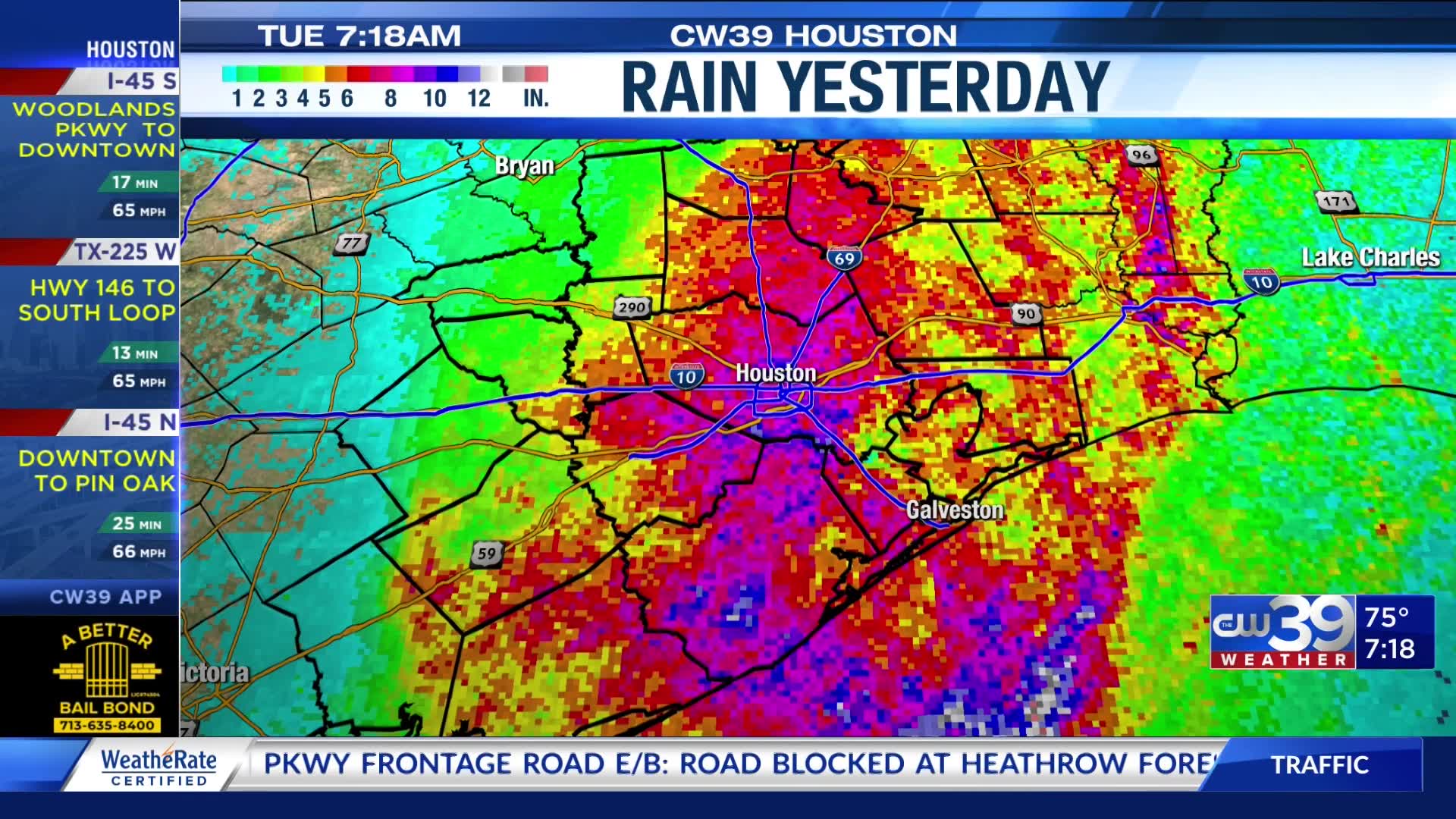 6-12 inches of rain fell in Houston during Hurricane Beryl, Adam ...