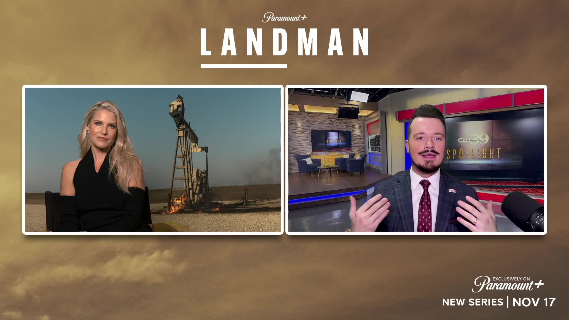 The Cast of Landman Joins Brad Gilmore on CW39 Spotlight to Discuss ...